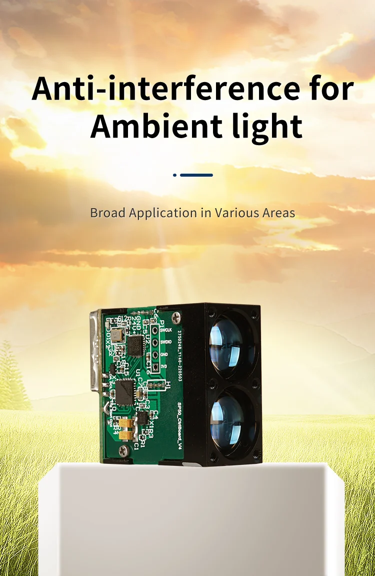 Mini Laser Distance Measuring Sensor High Frequency Dtof Serial Port ...