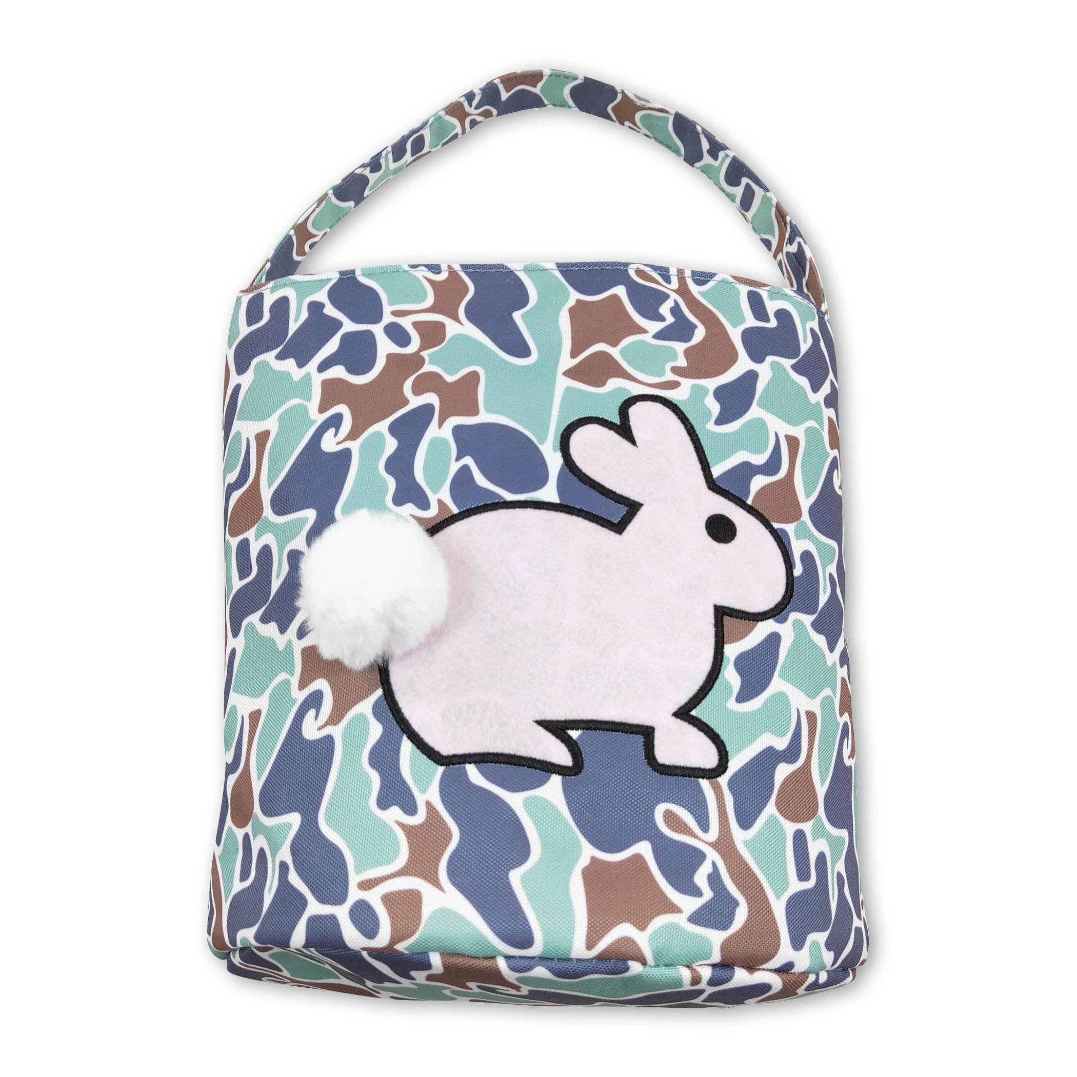 Ba0157 Bunny Embroidery Camo Boys Easter Basket - Buy Boys Easter ...