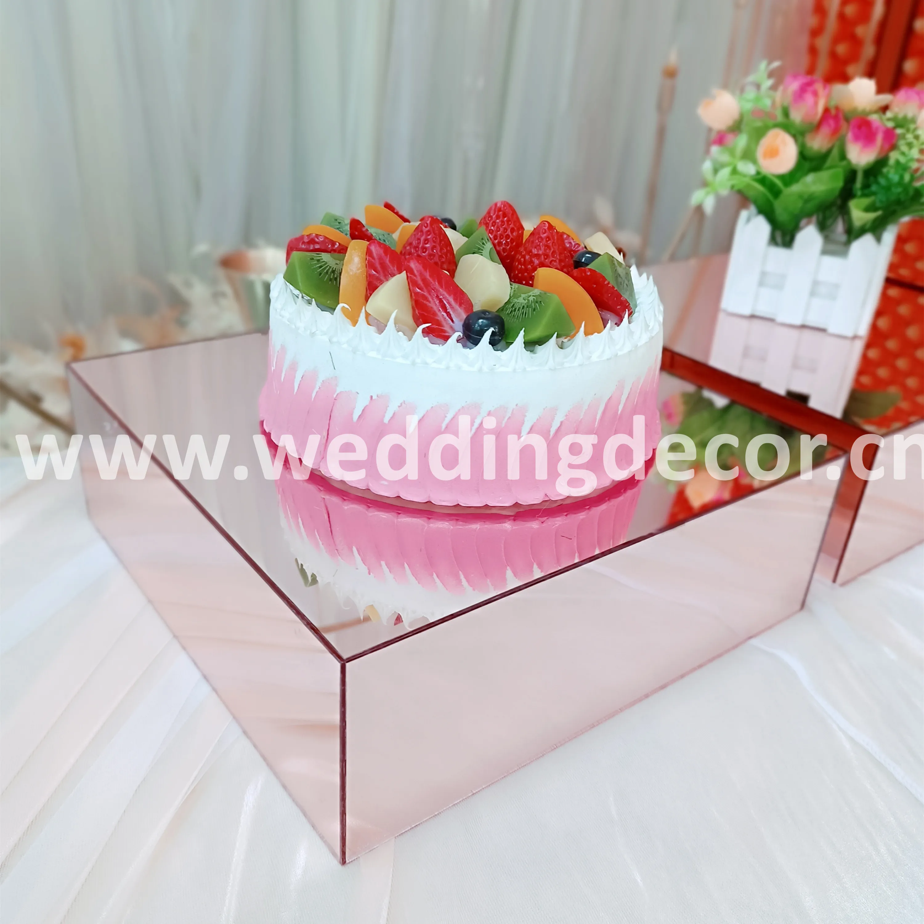 Mirror Acrylic Buffet Food Display Stand Risers Cubes for Wedding ...