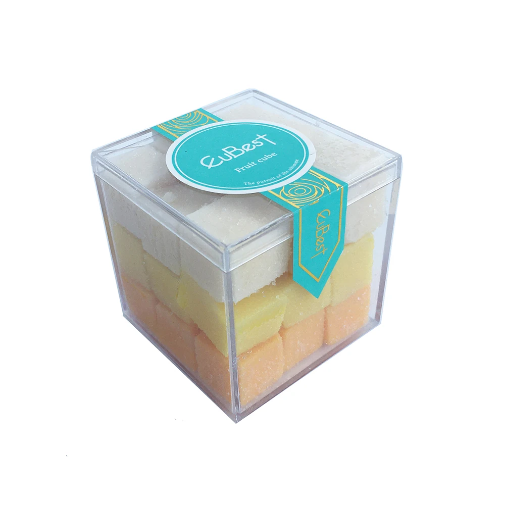 Clear Square Cube Chocolate Storage Packages - Durable & Versatile