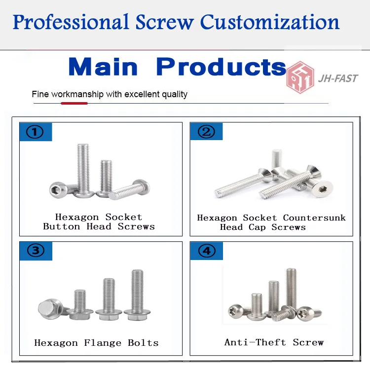 Custom CNC Stainless Steel Torx Socket Flat Mushroom Pan Head Cap Screw ...