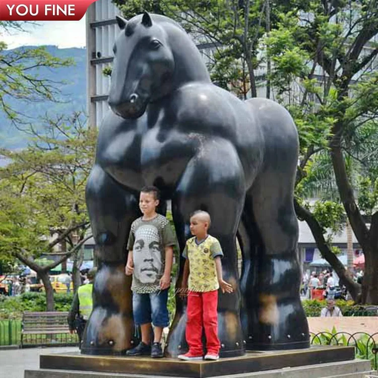 Outdoor Garden Fernando Botero Bronze Fat Horse Statue Sculpture - Buy ...