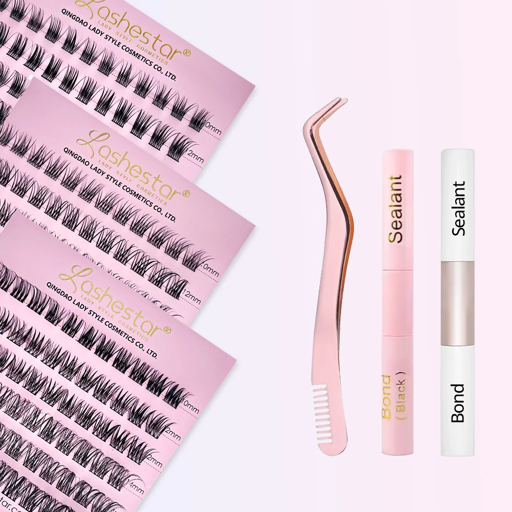 Long Lasting DIY Lash Bond and Sealer - C D Curl Clusters