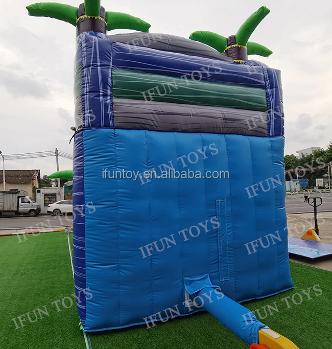 16ft Tall Marble Vinyl Inflatable Rainforest Water Slide