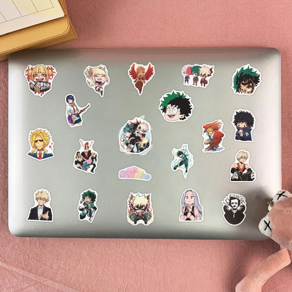 50pcs My Hero Academy Japanese Anime Sticker Packs For Laptop Phone ...