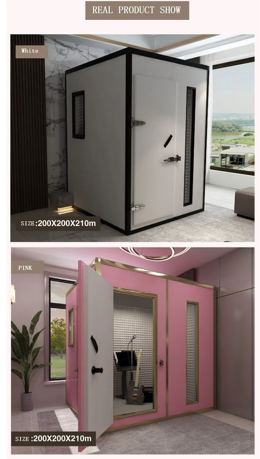 Soundproof Live Room Small Household Detachable Indoor Mini Mute Cabin ...