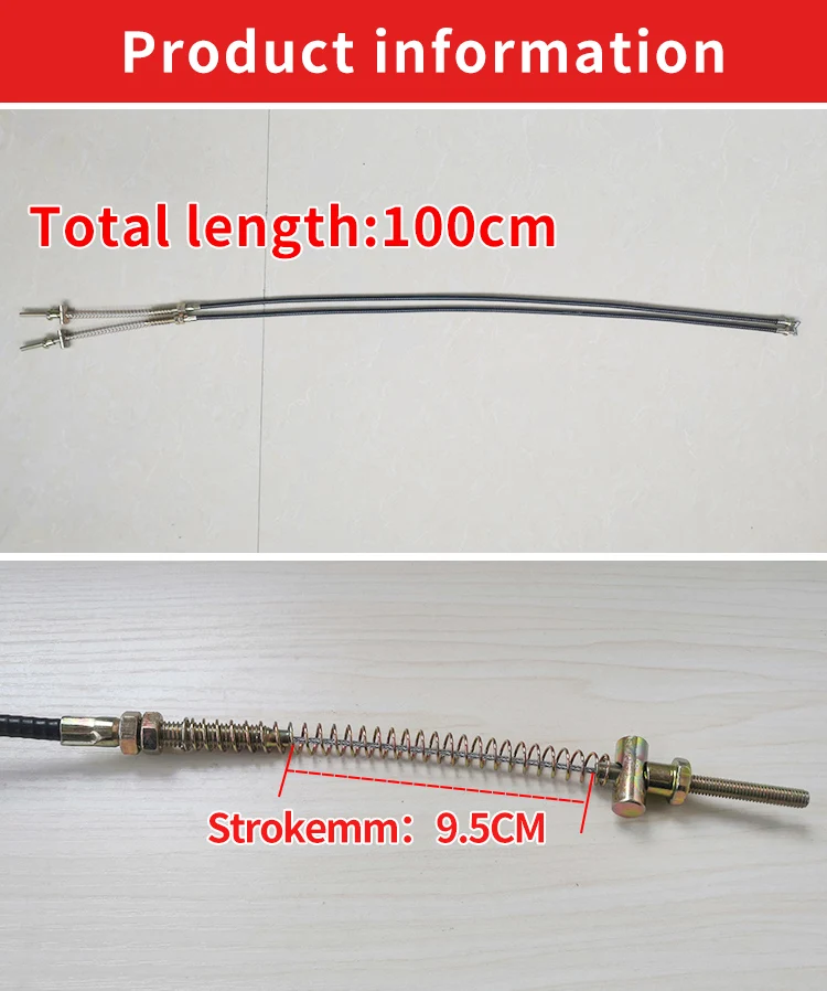 Custom Any Size Brake Cable With Spring BRAKE Line Engineering Electric ...