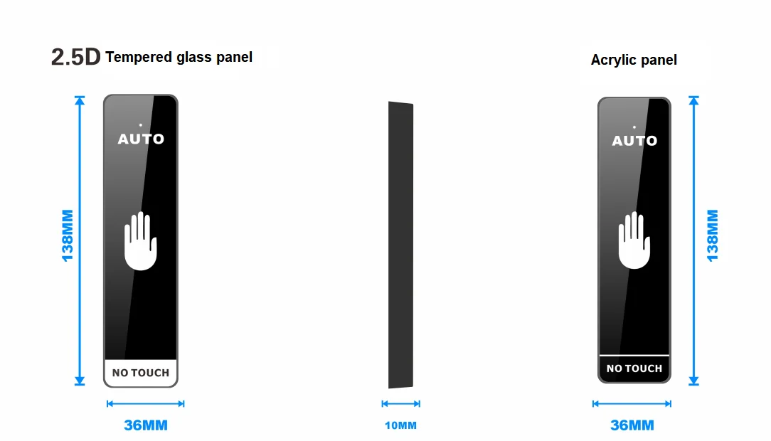 HMT-NE01-02 Touchless Door Release Button - IR Wireless Switch