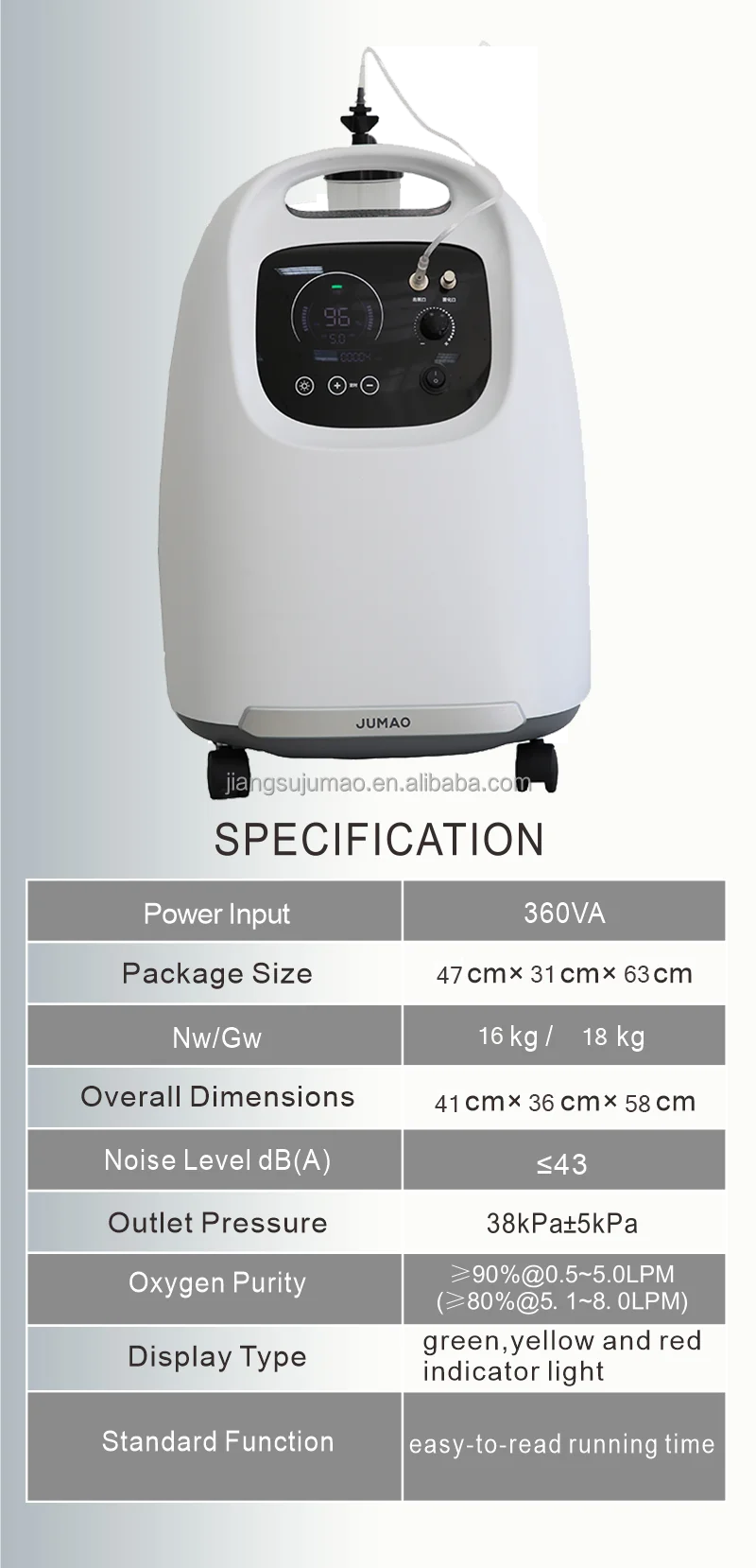 Arc Line Oxygen Concentrator Large Led Screen For Medical - Buy ...