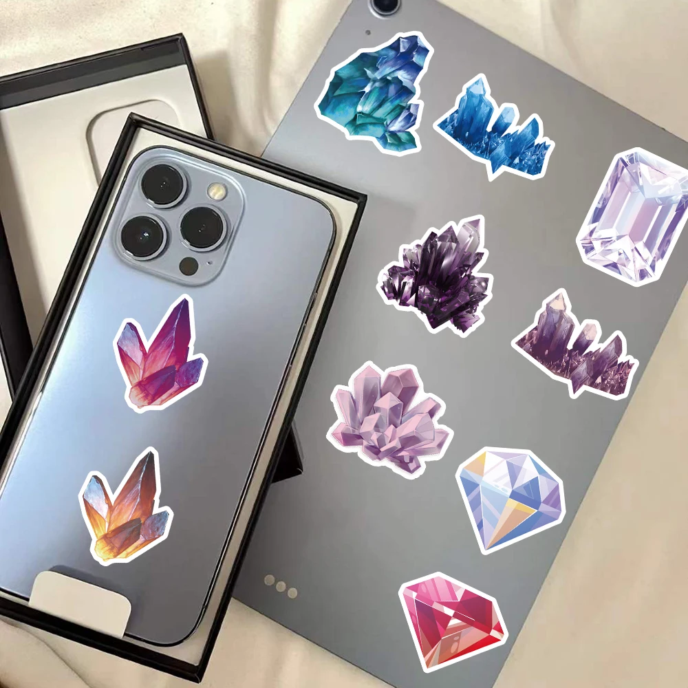 120 Pieces Mixed Cartoon Diamond Stickers Girl Kids Waterproof Vinyl ...