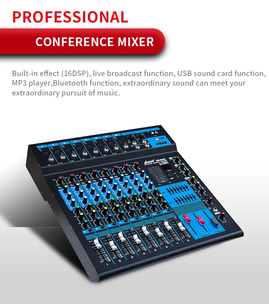 Lane Pmx-1202bt New Arrival 12 Channel Live Usb And Blueteeth 5.0 16 ...