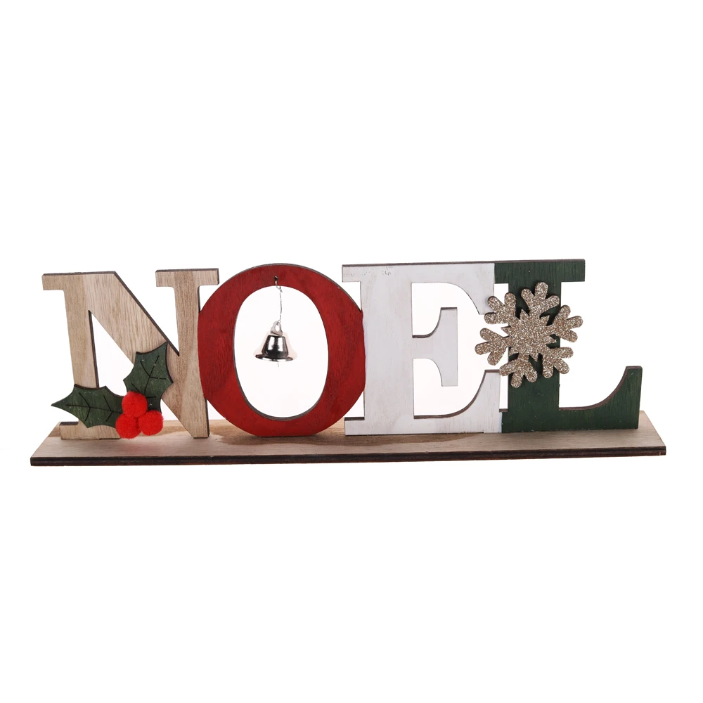 High Quality Santa Clausin Noel Wood Sign Hanging Decoration Christmas ...