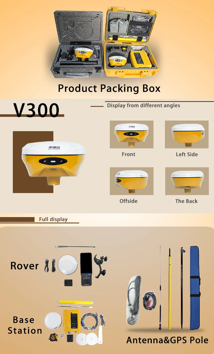 Hi-target V300 Gnss Receiver Gnss Gps Receiver Gnss Rover And Base Station Rtk - Buy Rtk Gnss ...