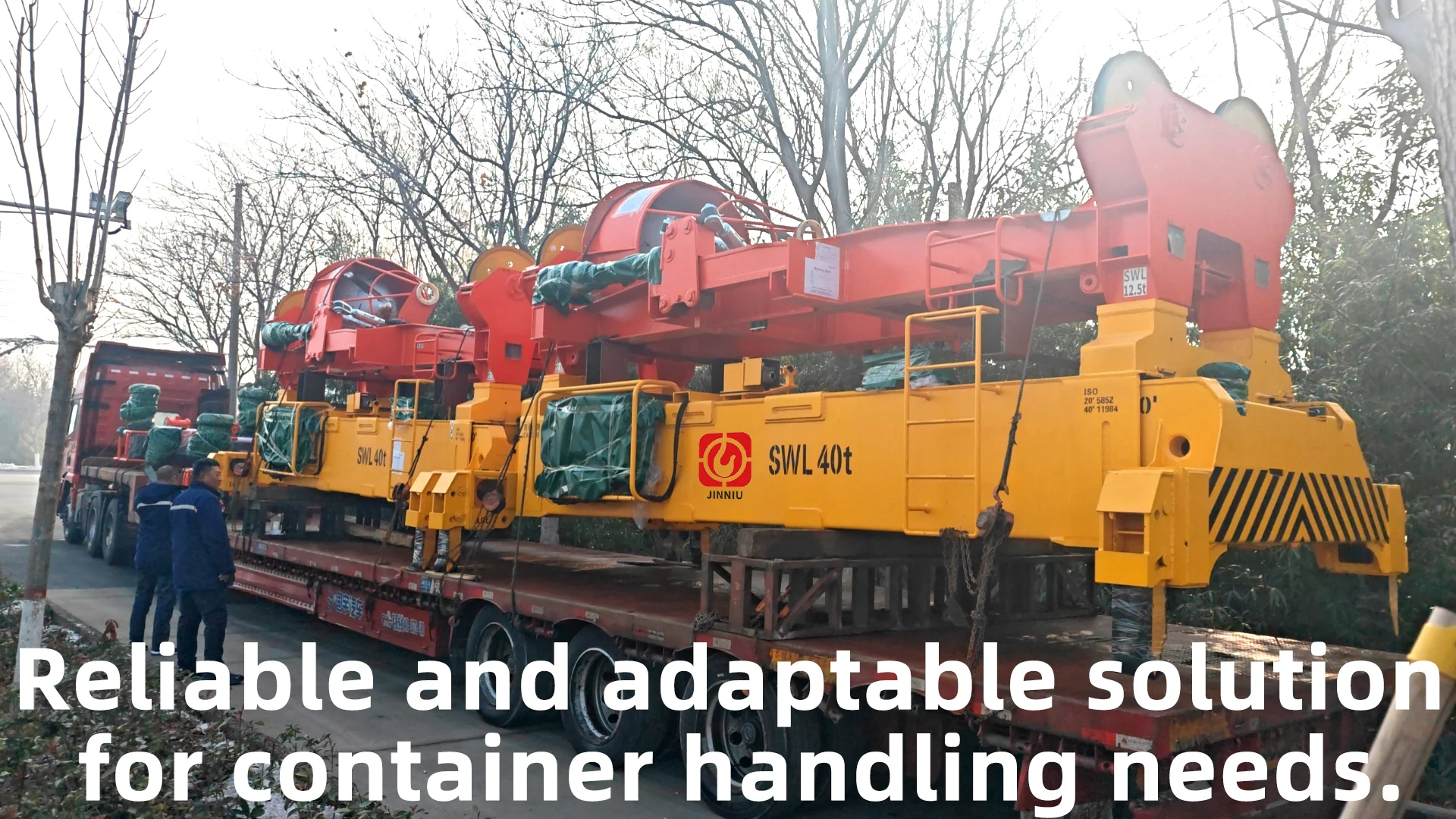 Iso Shipping Container 20ft 40ft Semi Automatic Lifting Frame - Buy ...