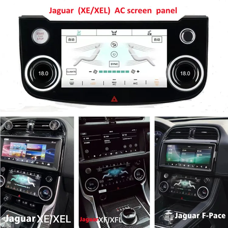 Jaguar XE XEL XF F-Pace AC Panel - 1280*800 IPS Touch Screen