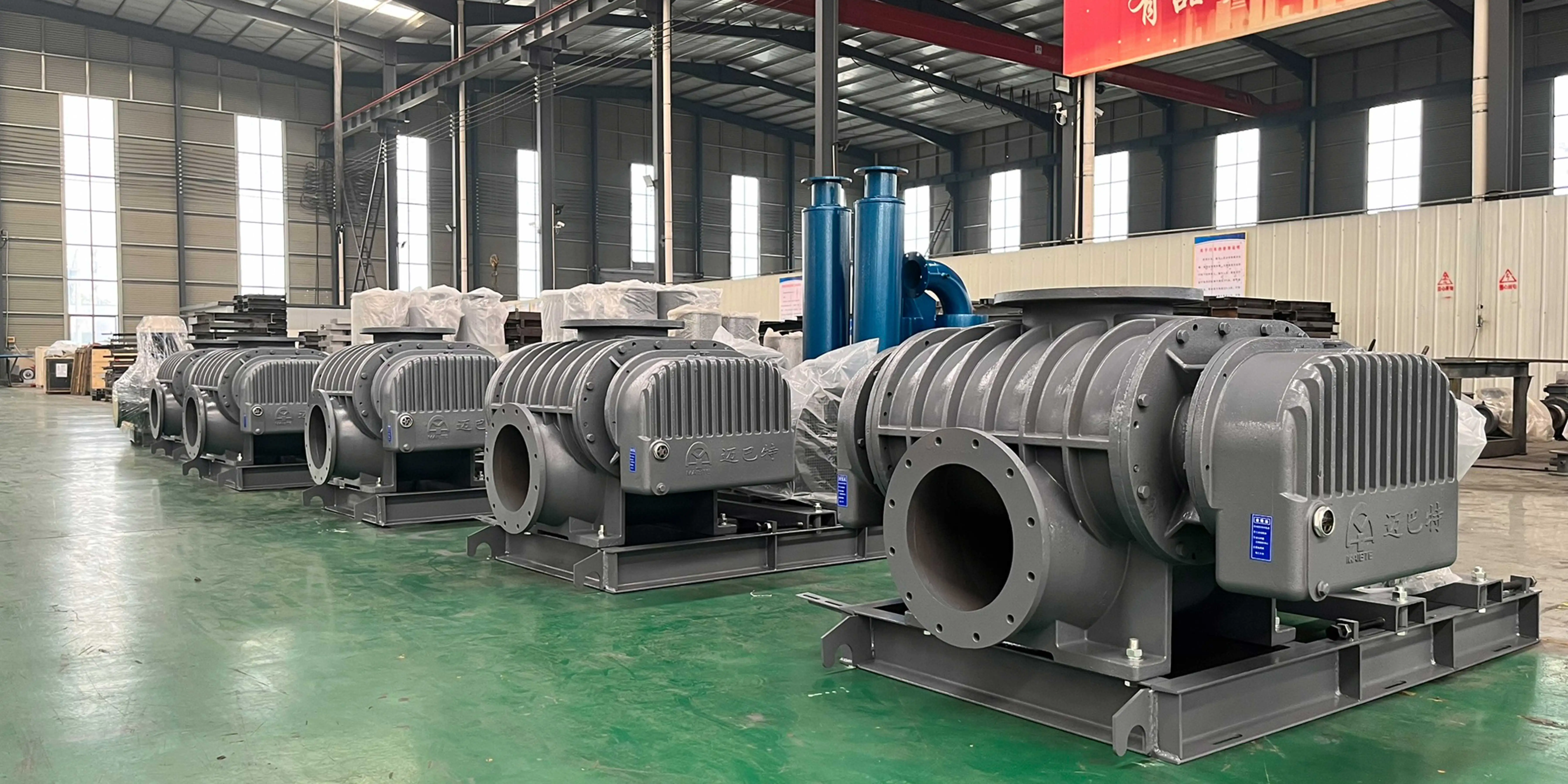 Electric 0.75hp-75hp Three Lobe Roots Blower Taiwan Design Cast Iron ...