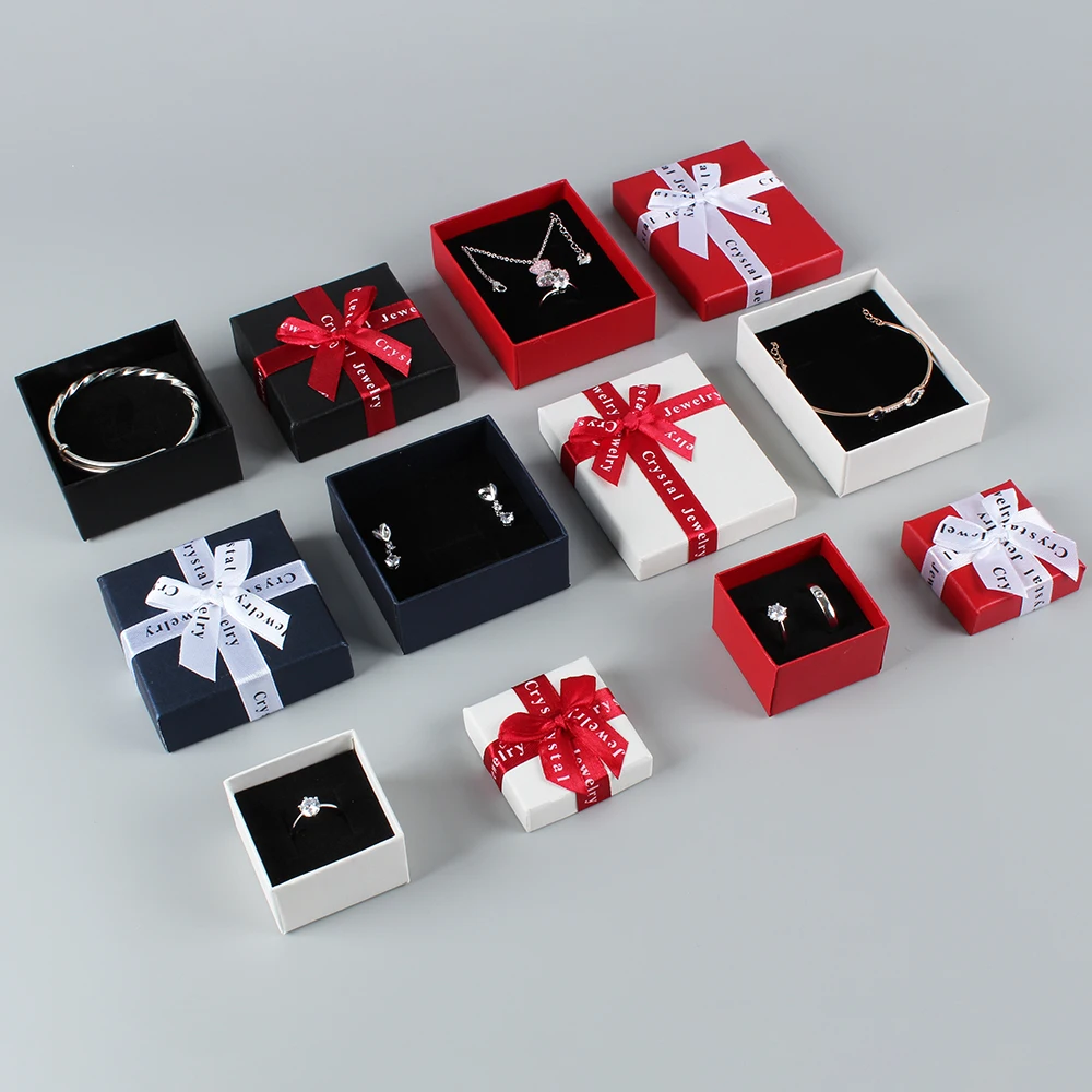 Wholesale Jewelry Box Packaging Luxury with English Riband Custom Gift ...