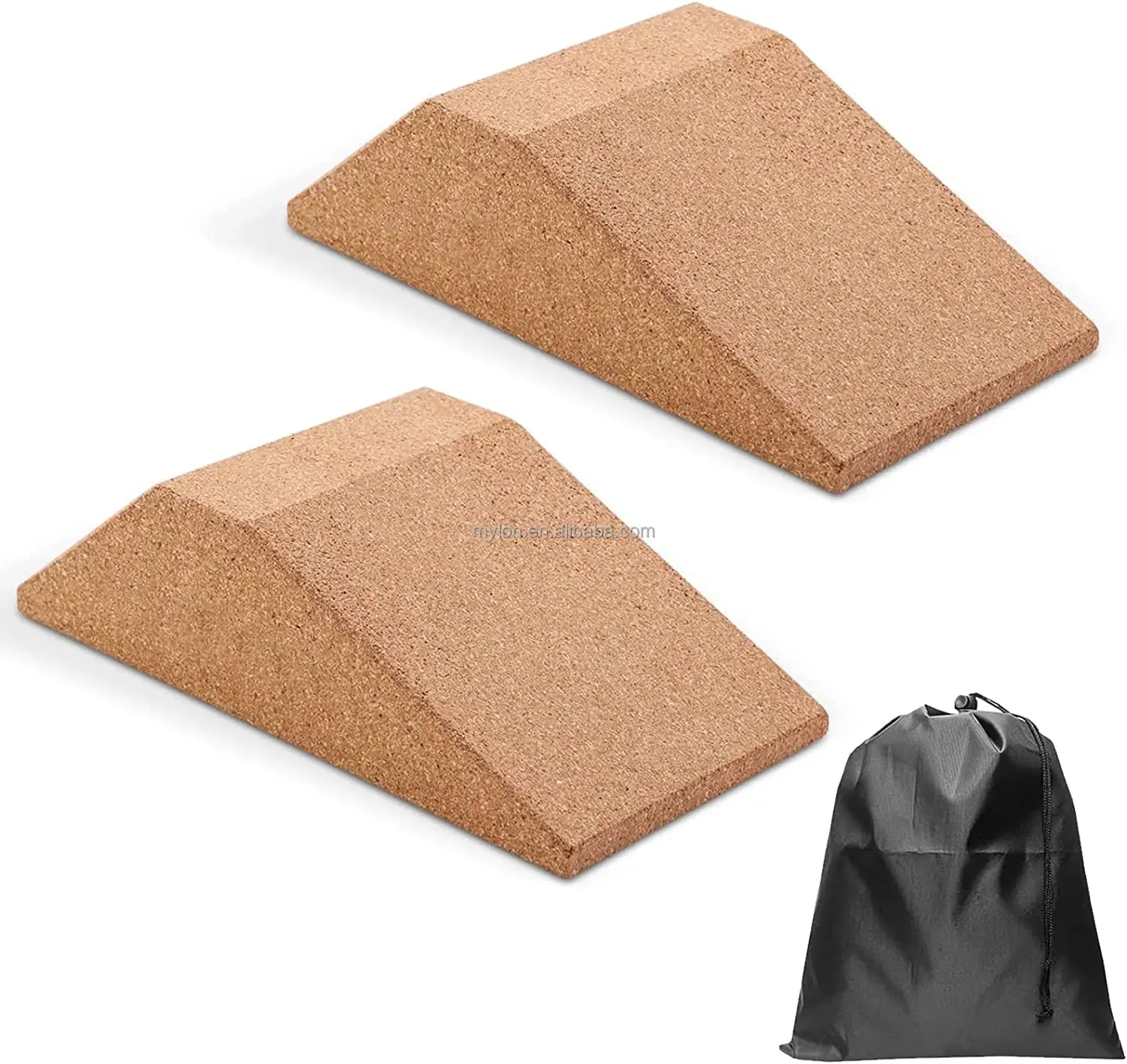 Mylon Cork Squat Wedge Block High Density Natural Eco-friendly Sport ...