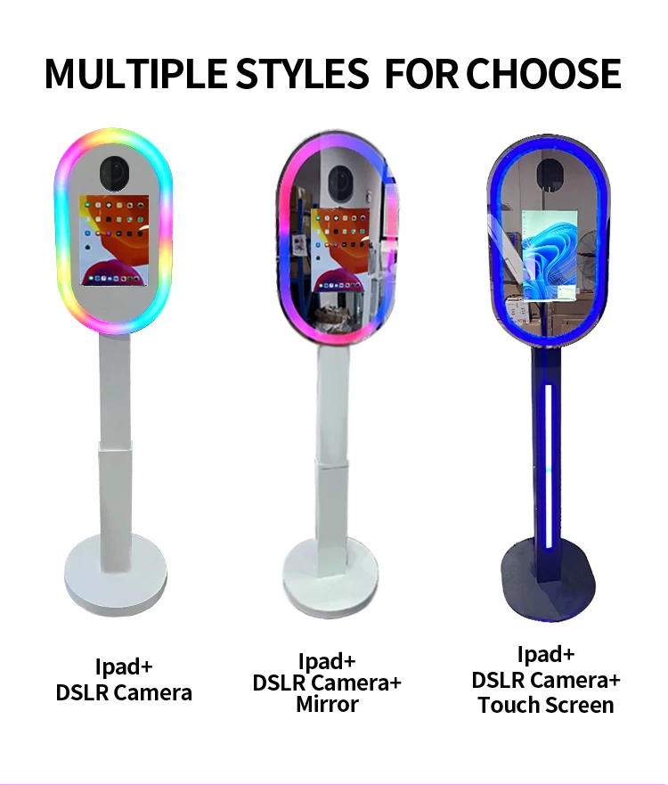 Surface Pro Magic Mirror Photobooth Touch Screenoval Ipad Dslr Photo Booth Shell Wedding Party ...