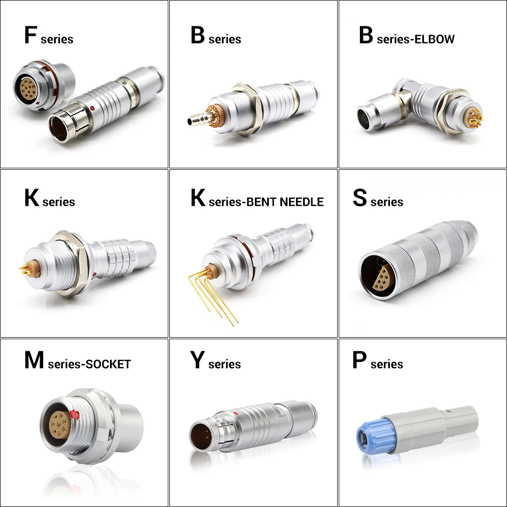 Oem Push Pull Connector B K S Connector 2/3/4/5/6/7/9/10 Multi Pin Wire ...