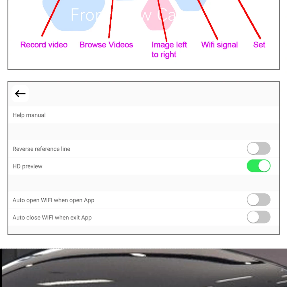 Universal Wireless 5G WiFi Car Side View Camera with LED Light & Night ...
