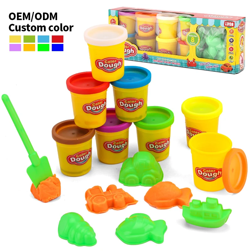 Leemook 8 Pcs Pack Playdough Kit Modeling Clay Polymer Clay Set For ...