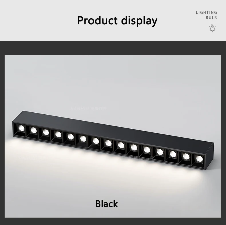 Aluminum Ceiling Linear Grille Downlight Spotlights 10w 20w 30w 40w Led ...