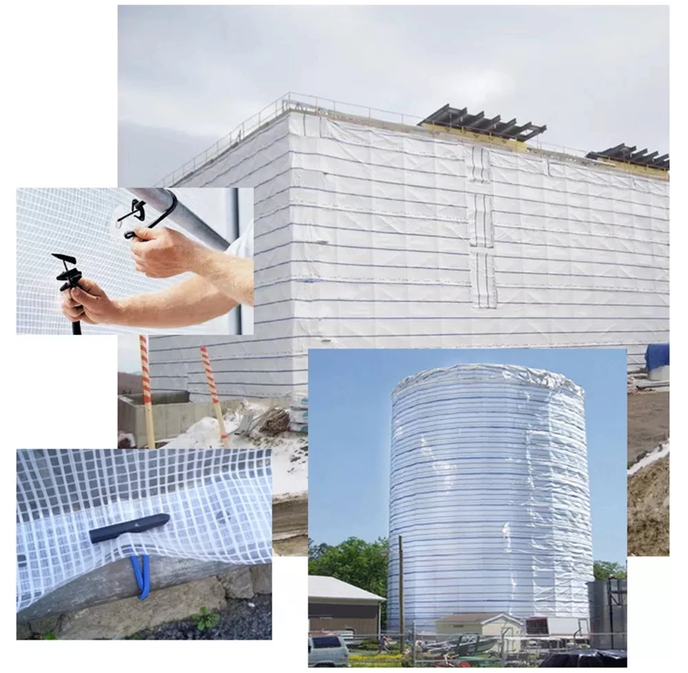 Waterproof Fire Resistant Building Cover - Scaffold Sheeting
