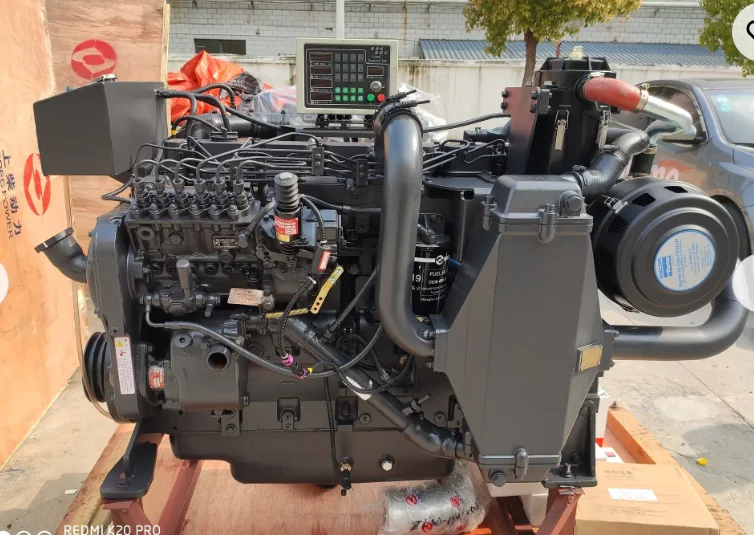 Genuine 6 Cylinder Water Cooled Sdec Shanghai Diesel 200hp 300hp 350hp ...