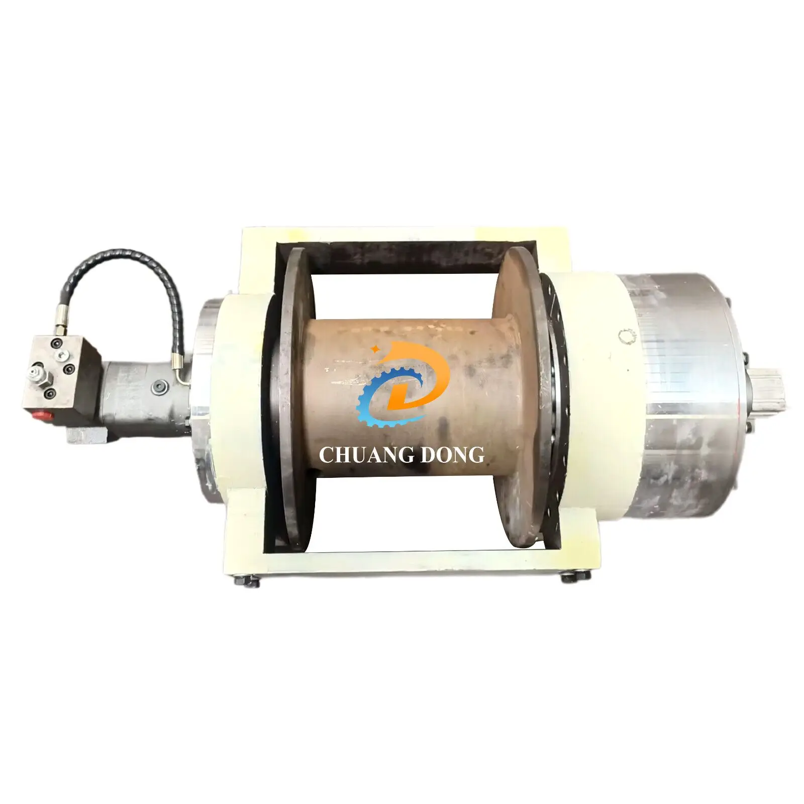 20 Ton Hydraulic Powered Logging Winch Cable Pulling Winch For Crane ...