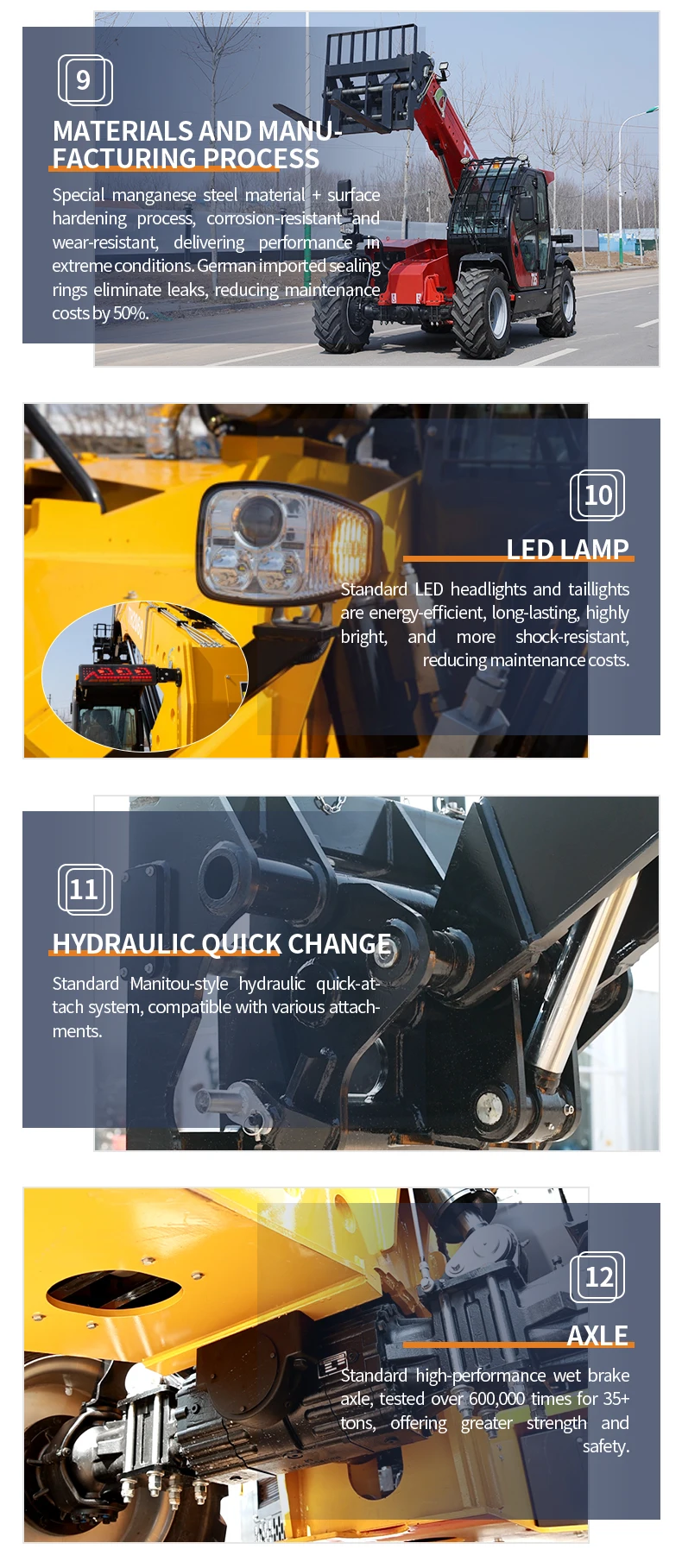 Micro Small Forklift Telehandler 2,5t Telescopic Forklift Mini ...
