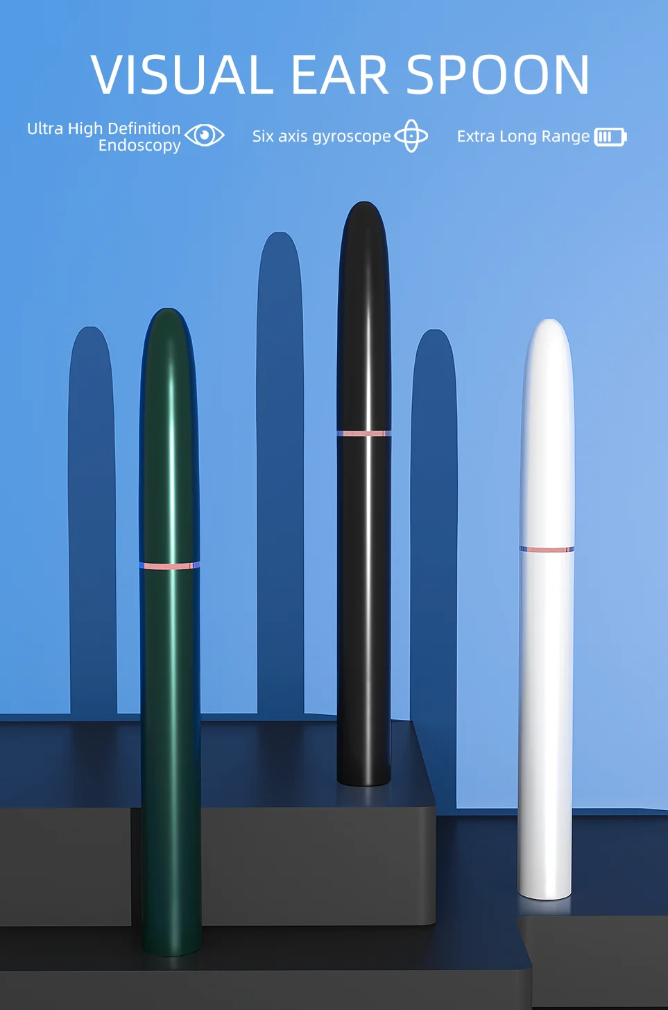 Wireless WiFi Ear Endoscope Visual Ear Pick HD Microscope Intelligent ...