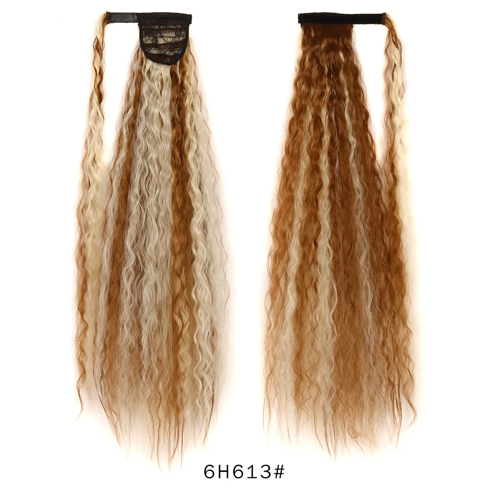 Custom Kanekalon Kinky Curly Ponytail | 34 Inch Synthetic Hair ...