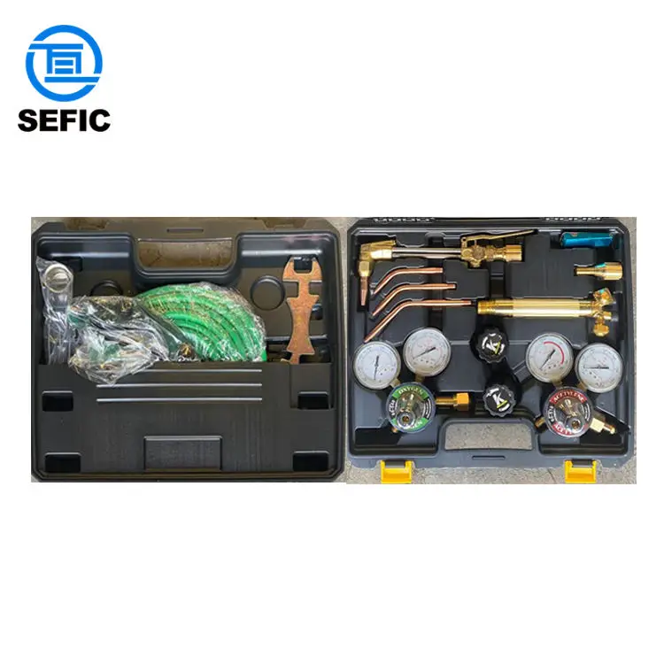 Portable Welding Cutting Torch Kit Oxygen Acetylene Tanks Welding ...