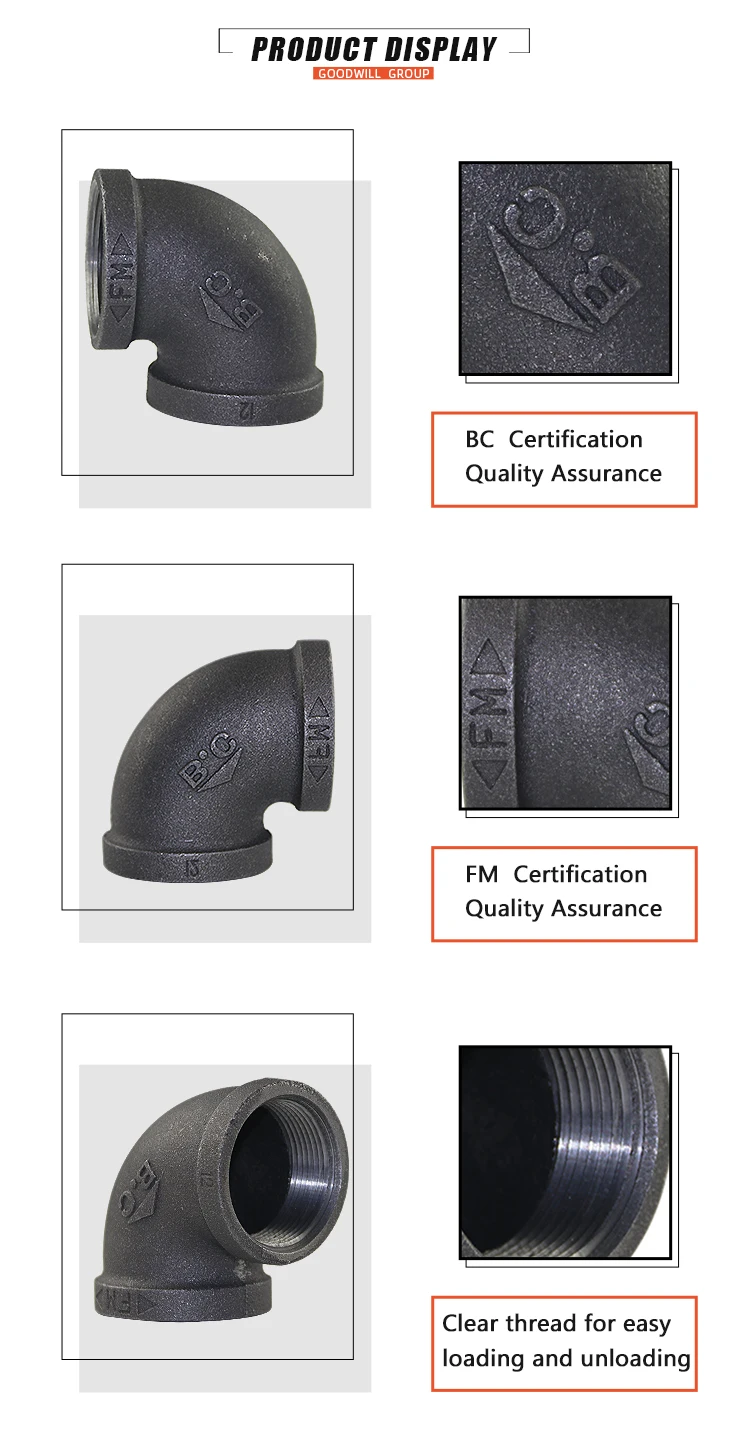 Malleable Iron Pipe Fittings with Smooth Surface Treatment| Alibaba.com