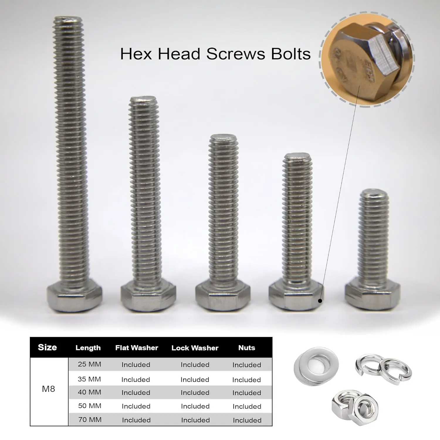 M8 Stainless Steel 304 Hex Head Grade 8 Bolts And Nuts - Buy M28 Hex Bolt And Nut bolt And Nut ...