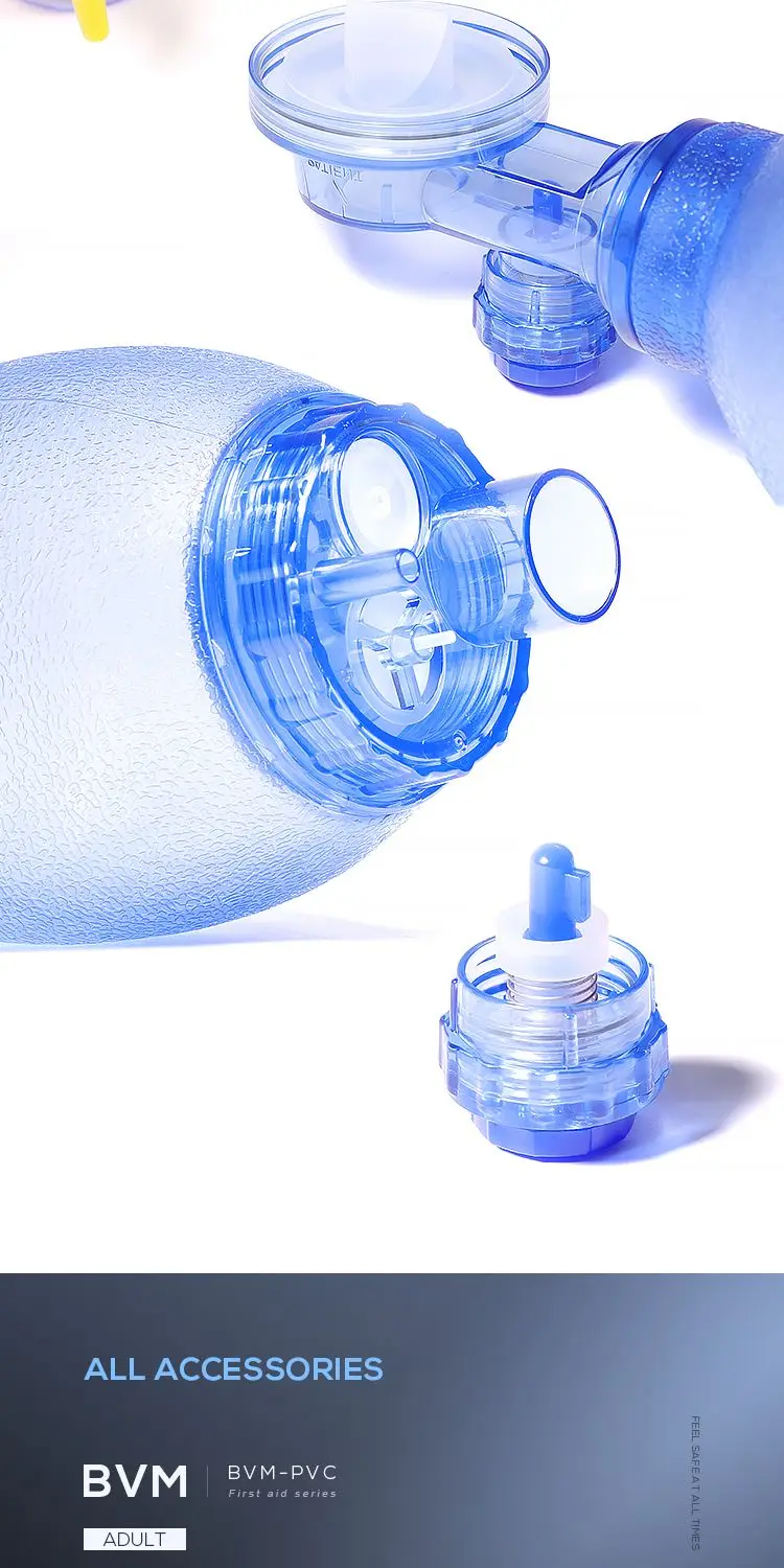 Handheld BVM Breathing Manual Resuscitator Valve Oxygen Mask