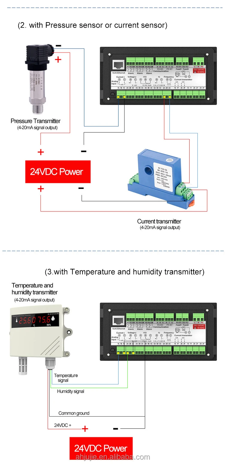 Data Logger 4-20mA RS485 signal Output 6 Channels Data Display Temperature Pressure| Alibaba.com