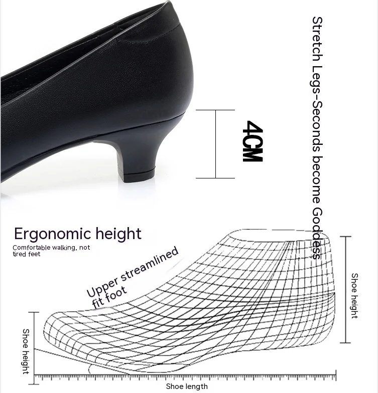 Fashion Women Office Shoes Soft Sole Anti Slip Ladies Shoes Female Low ...