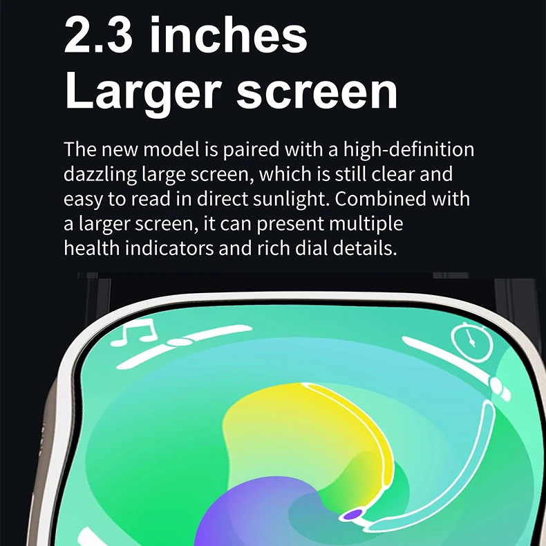 2.3inch Large Screen Intelligence 49mm Watch 9 Ultra 2 Smart 12 In 1 ...