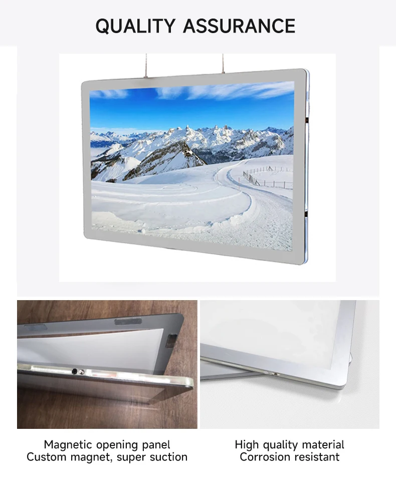 Portrait And Landscape Hanging Led Light Box For Real Estate Restaurant ...