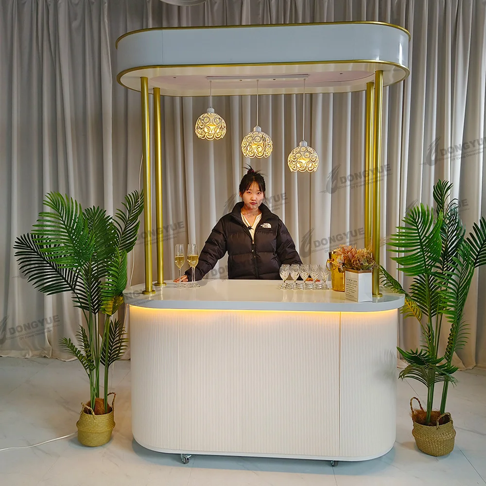 Custom Decorative Candy Cart Mobile Bar Cart Mobile Champagne Cart for ...