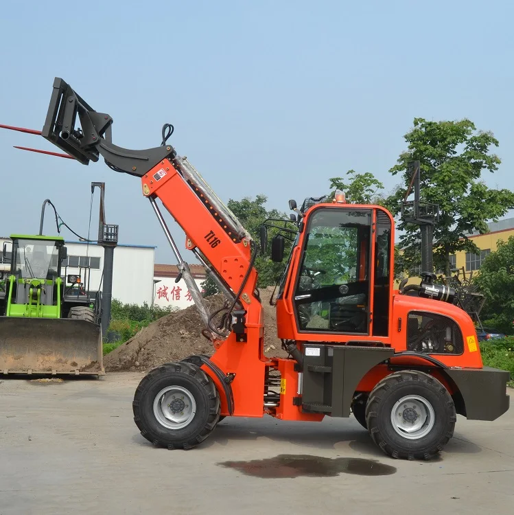 Telescoping Mini Wheel Loaders Telehandler Front End Loader With Small Telescopic Arm Boom - Buy ...