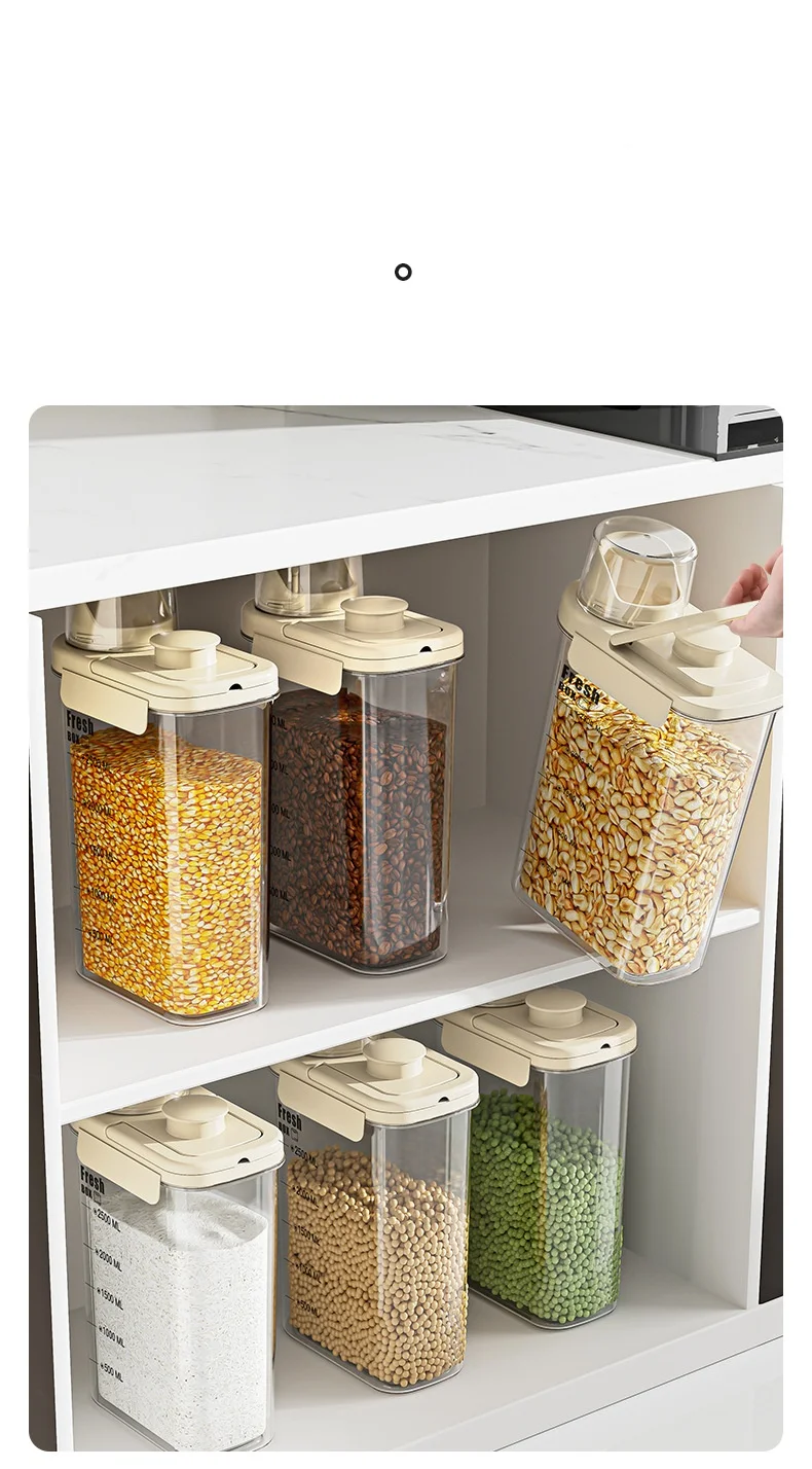 Rice Airtight Dry Food Storage Containers Plastic Sealed Holder Bin ...