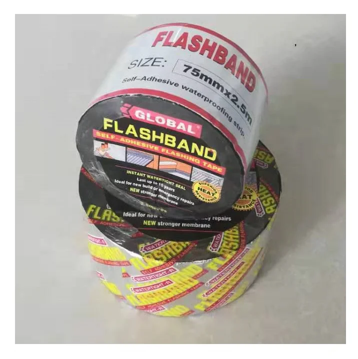 Oem Odm Customized Bitumen Flash Tape/band With The Surface Aluminum ...