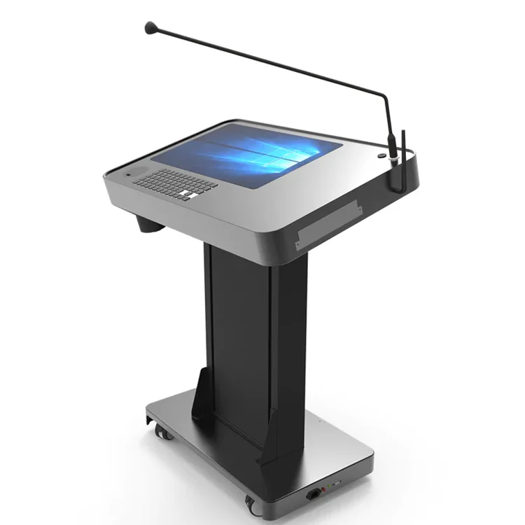 Digital Podium With Audio Power Amplifier Speaker Smart Lectern ...