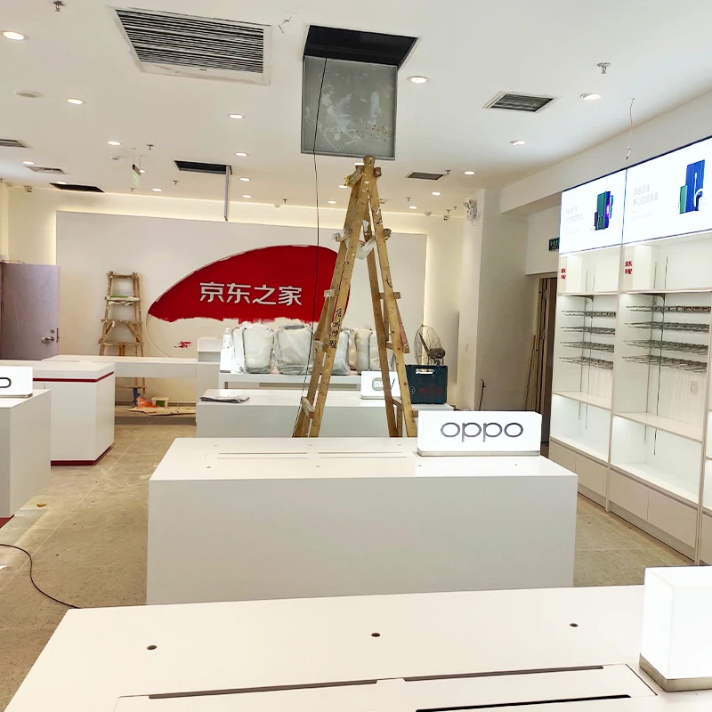 Customized Electronics Computer Shop Interior Design Display Rack For ...