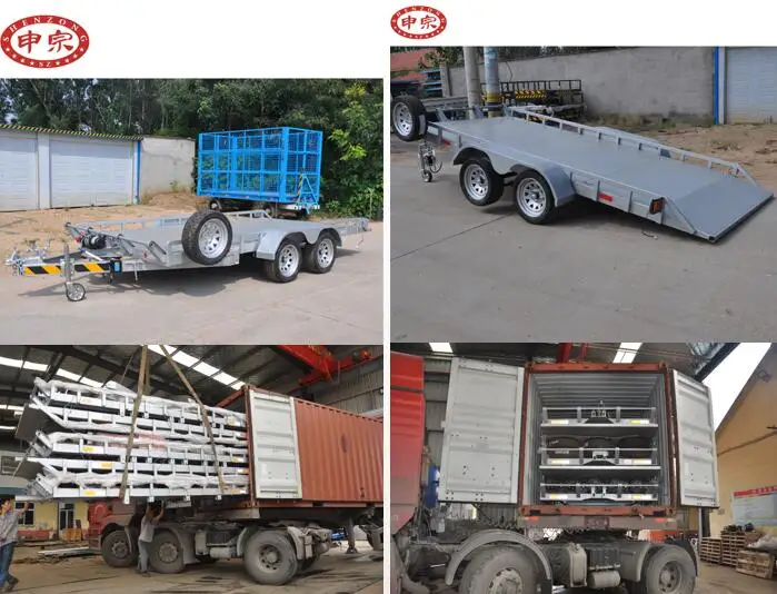 2 Ton Car Trailer With Low Bed - Buy Car Trailer,Car Transport Trailer ...