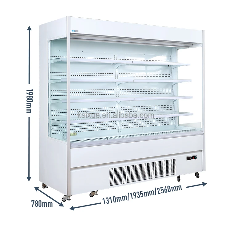 Supersnow Commercial Open Fruit and Vegetable Display Refrigerator