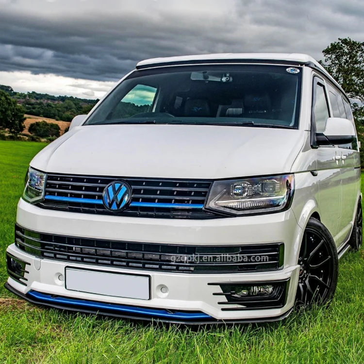 Front Bumper Lip Fog Lamp Frame Car Body Parts For Volkswagen Vw T6 ...